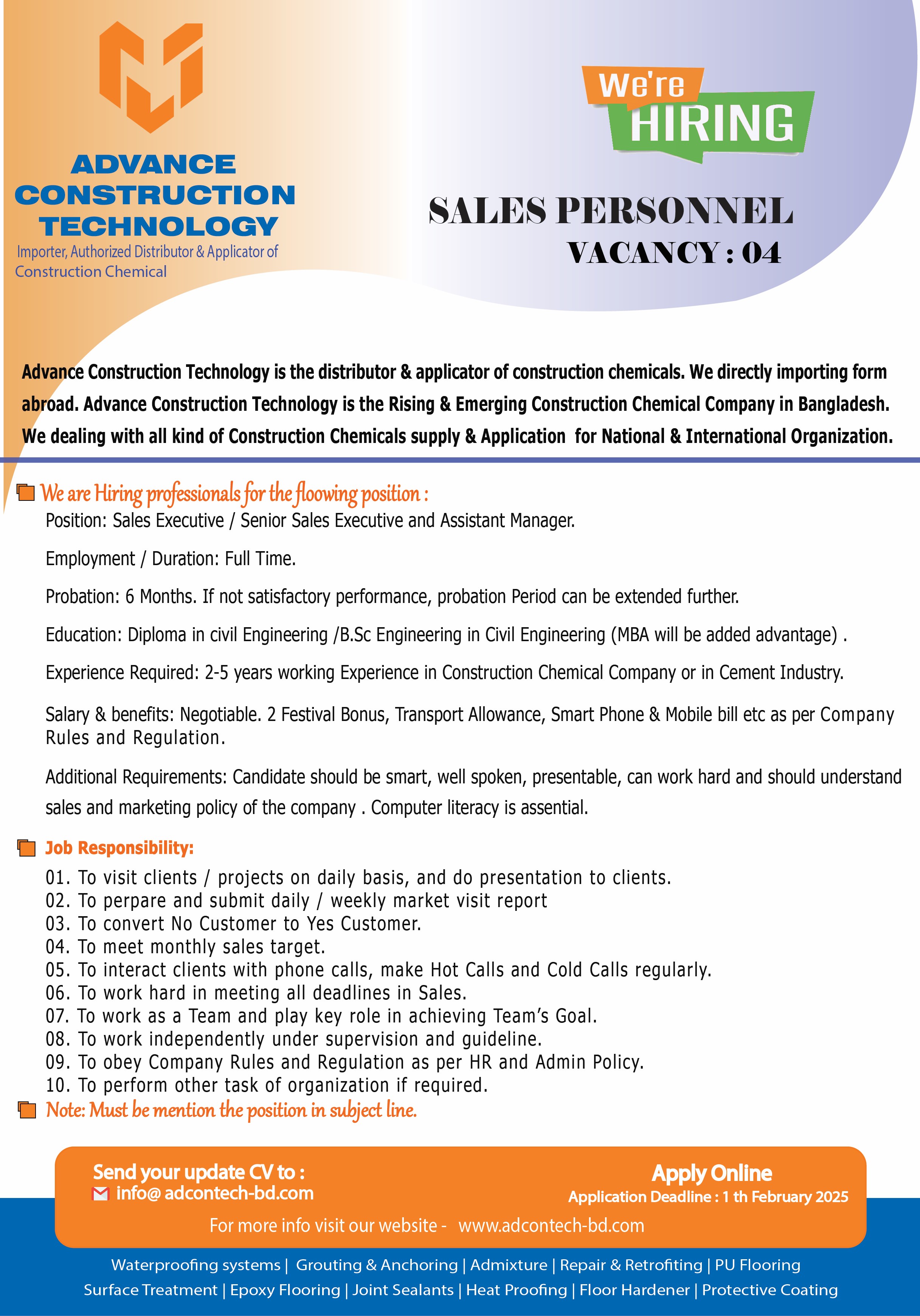 Advance Construction Technology